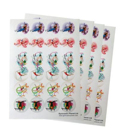Gymnastic stocker, Acro themed stickers. Female gymnasts