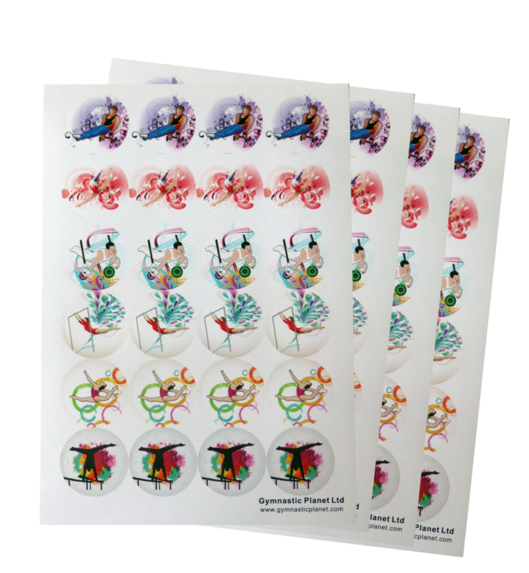 Gymnastic sticker, Female and female gymnasts